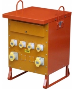 10kVA 110V 3 Phase Transformer 4x 16A Sockets + 2x 32A Sockets