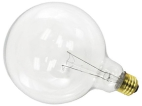 G125 60 Watt ES/E27 Incandescent Globe Light Bulb Clear 2700k