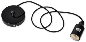 MiniSun ES (GLS) 60W Suspended Lamp Holder Pendant Black
