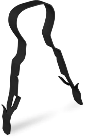 100x Linian Black Single Fireclips 4-6mm