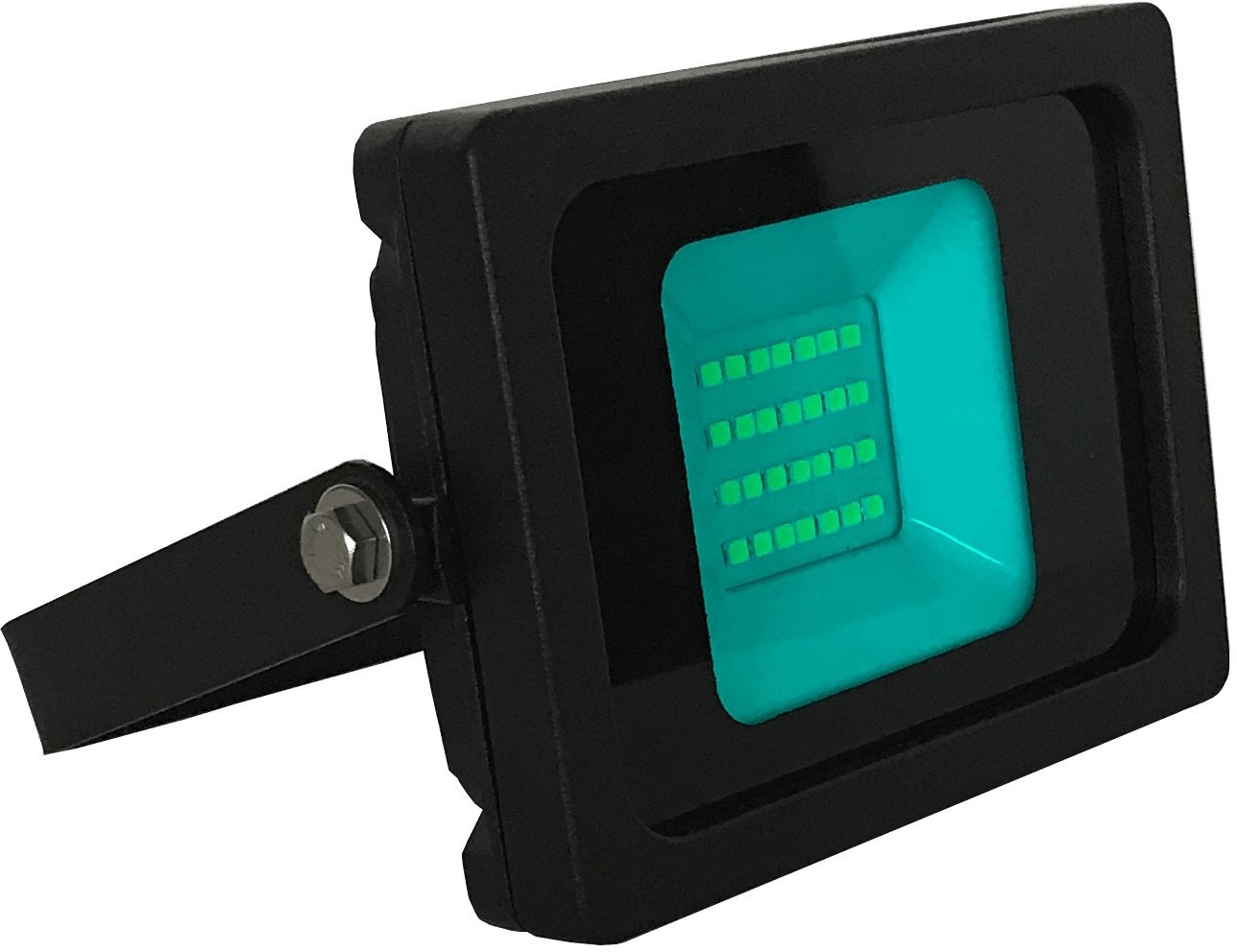 10w Cyan Coloured LED Slimline Floodlight with 120 Beam Angle