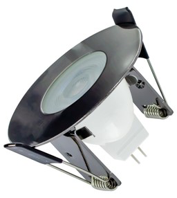 Integral Black Chrome Evofire Mini Fire Rated LED Downlight IP65 With ...