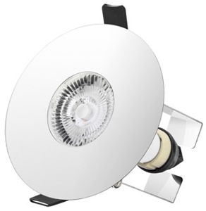 Integral Polished Chrome Evofire Fire Rated LED Downlight IP65 with ...
