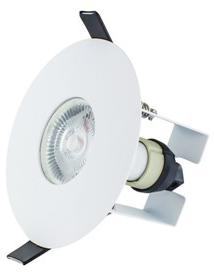 Integral White Evofire Fire Rated LED Downlight with GU10 Lampholder ...