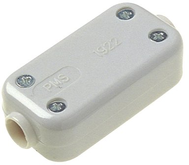 White Fixed Connector- 5 Amps- 2 Terminal