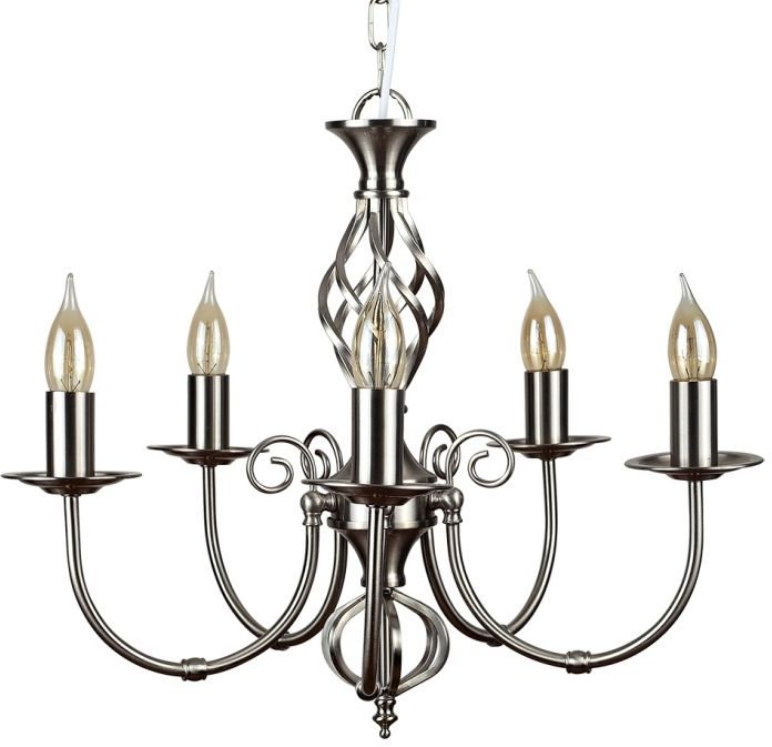 Add Elegance to Your Space with the Memphis Twist Satin Nickel 5 Way ...