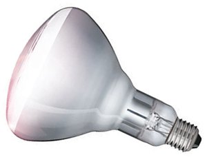 Edison Screw Clear Infra-Red 250 Watt Hard Glass Reflector