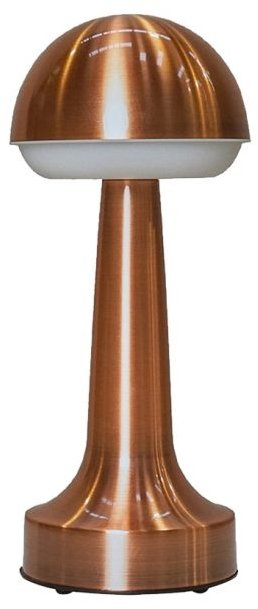 Minisun 25975: IP44 Troy Copper LED Rechargeable Touch Table Lamp ...