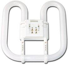 White 835 16W Compact Fluorescent DD Lamp 4 Pin GR10q