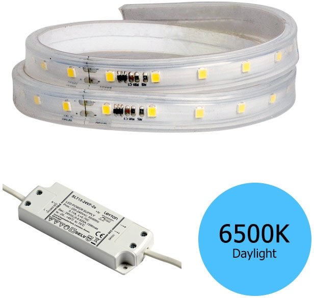 IP67 LED Strip 2m Daylight 24 Volt (Complete Kit)