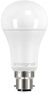 Integral ILGLSB22DC033 - Dimmable 13W GLS B22 LED Bulb, 1521LM, Warm ...