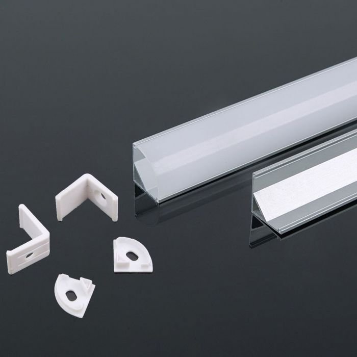 V-TAC VT-8109 2 Metre Corner Mounting Kit: LED Strip Corner Solution