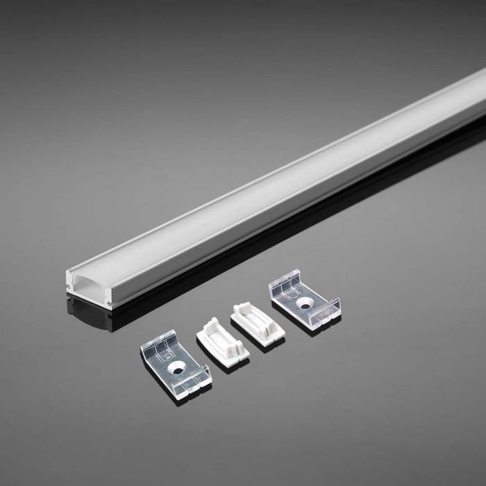 V-TAC VT-8108-W 2 Metre Surface Mounting Kit | LED Strip PCB 20mm White