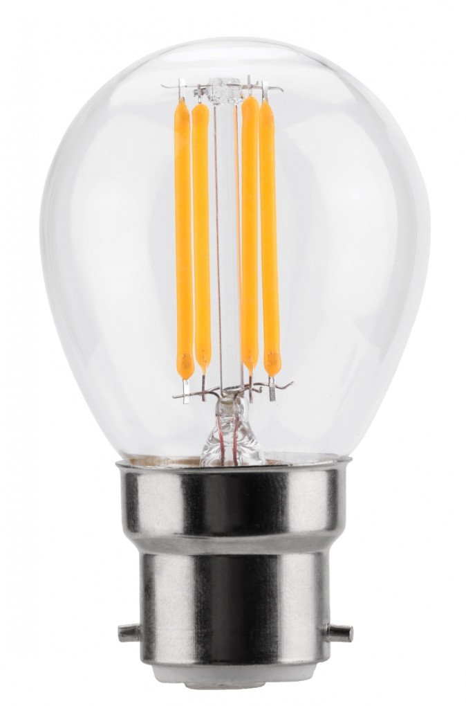 LED 4 Watt Clear Pygmy BC Warm White Light Bulb