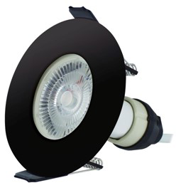 Integral Black Evofire Fire Rated LED Downlight IP65 With GU10 ...