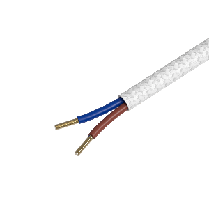 Calex Fabric Cable White 3m - Part 940210 | Stylish & Durable Lighting ...