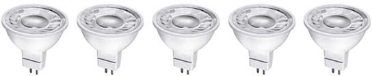 Pack of 5x Enlite 5W Non-Dim LED MR16 Cool White (50W Alternative)