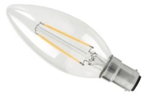 Megaman 4W Filament Candle Non-Dimming LED - Very Warm White (Small ...