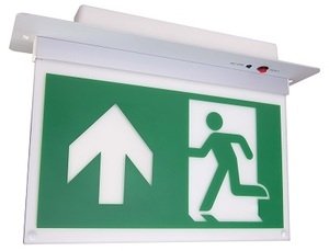 Megaman Recessed Double Sided Pictogram Exit Sign â Clear Emergency ...