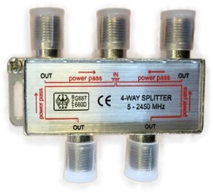 4-way Splitter 5-2450MHZ