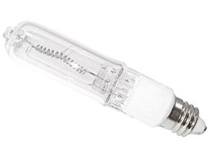 Warm White Tubular JD Tungsten Halogen 240 Volt 75 Watt