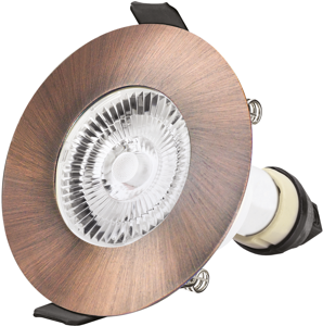 Integral Copper Evofire Fire Rated LED Downlight IP65 - GU10 Lampholder ...
