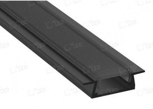 Enhance Your Lighting: 2 Metre Recessed Carbon Black Aluminium LED ...