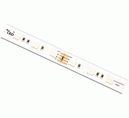 All LED 4.8 Watt LED Strip Light Warm White 24V DCV