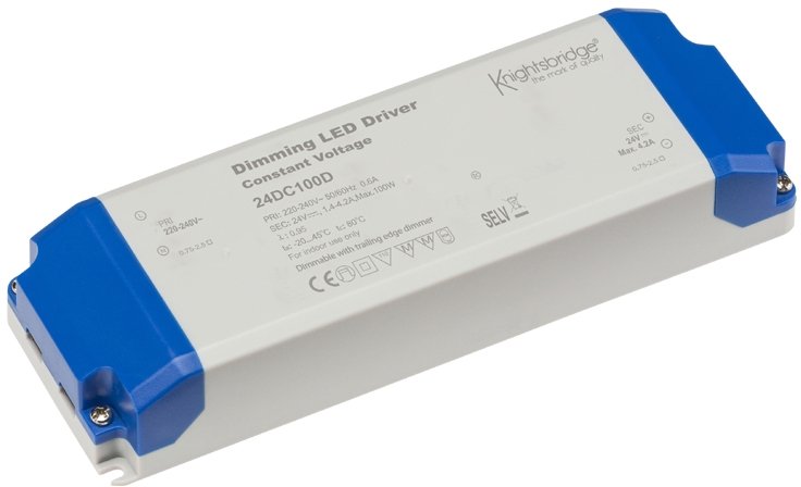 Dimmable LED Driver 100 Watt 24 Volt DC - Constant Voltage
