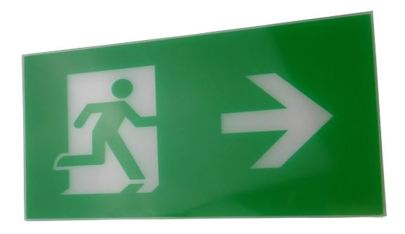 Exit Legend Right Arrow for Emergency Exit Box EBMLED