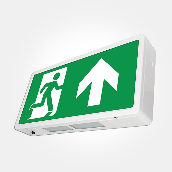Eterna 4W Self Test Maintained LED Exit Box with Up Legend