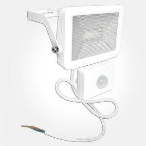 Eterna LED Floodlight + 120 Degree PIR Sensor 30 Watt White 4000K