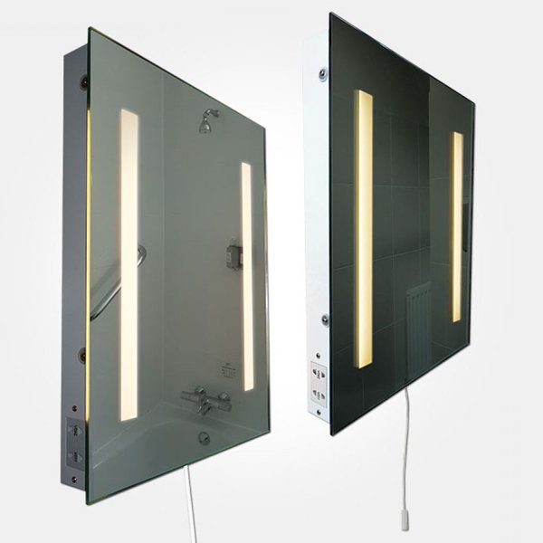 Eterna IP44 LED Mirror Light with Shaver Socket 10W White 3000K