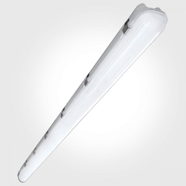 Eterna Single 6FT LED Emergency Waterproof Fitting 40W Grey IP65