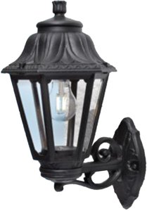 Robus Bisso/Anna Black Clear E27 Lantern | Classic Small Outdoor Light ...