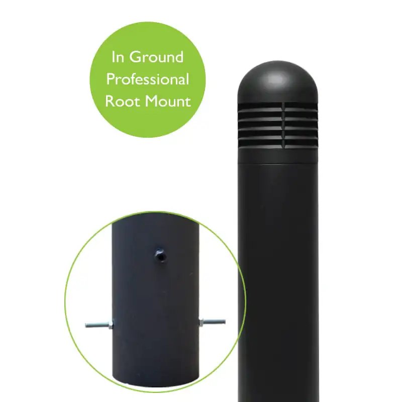 Fortress Bollard Light - Professional Root Mount System Lumena FORT-DBL ...