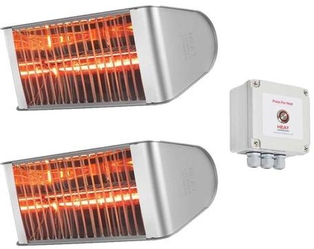 Heat Outdoors 4.8KW Wall Mounted Waterproof Warehouse Infrared Heater ...