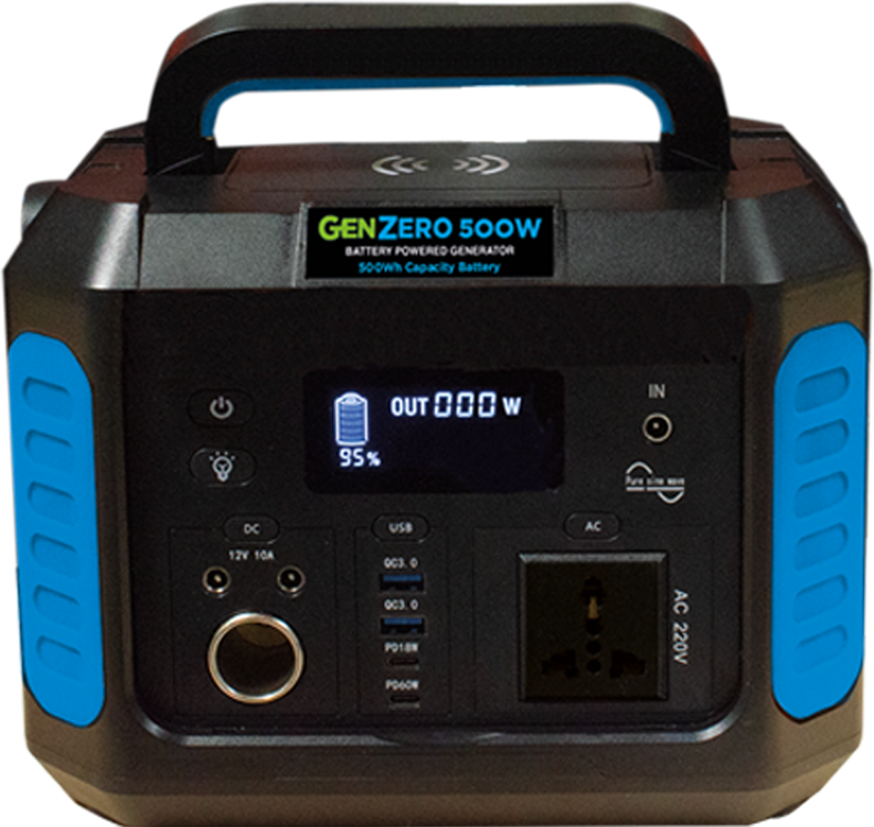"Nightsearcher GENZERO 500W 230V Small Generator for Home, Work, and ...