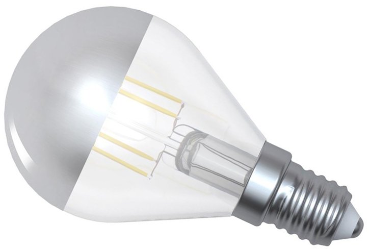 Girard Sudron Dim. 4W Silver Top SES LED Filament Golfball Girard Sudron Dim. 4W Silver Top SES LED Filament Golfball