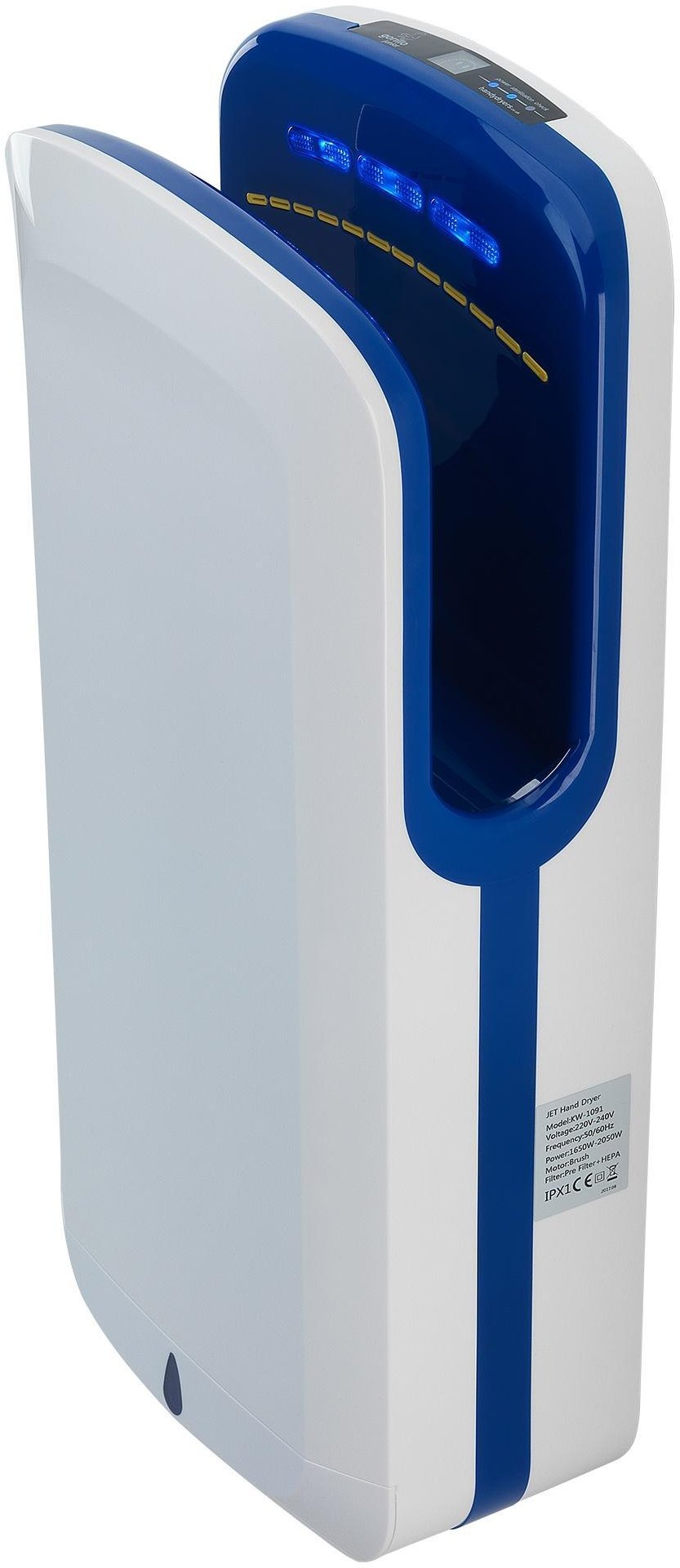 1.8kW Gorillo Junior Blue & White Hand Dryer by Handy Dryers