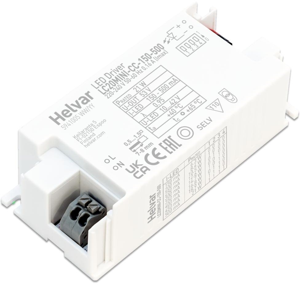 21.0W 220-240V LED Driver IP20 Non-Dimmable