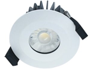 Integral White Dimmable LED Downlight 10w IP65 ILDLFR70B013