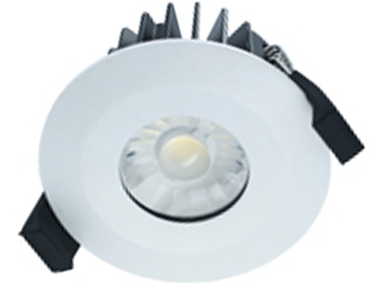 Integral White Dimmable LED Downlight 6w IP65 ILDLFR70B001