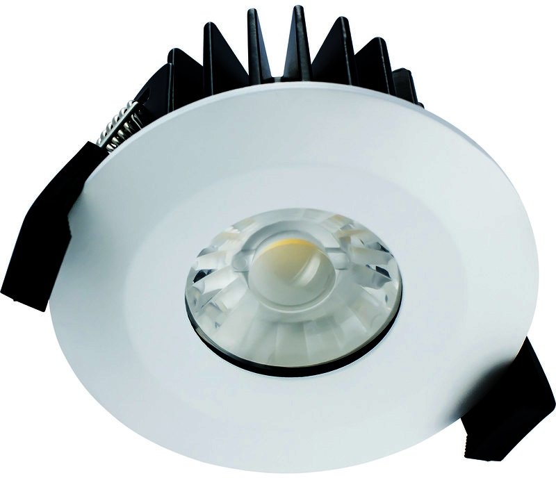 Integral White Non-Dimmable LED Downlight 6w IP65 ILDLFR70B002