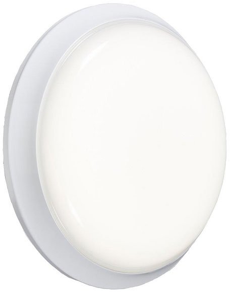 230V LED IP54 12W Bulkhead with Sensor 4000K