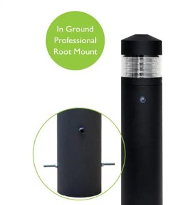 Lumena LIG-PBL/RMT99BL Lighthouse Bollard Light - Professional Root ...