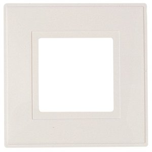 A White 1 Gang Plastic Socket Surround Finger Plate X 1