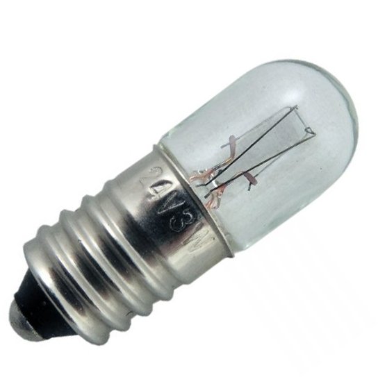 MES Tubular 24 Volt 3 Watt Type E10
