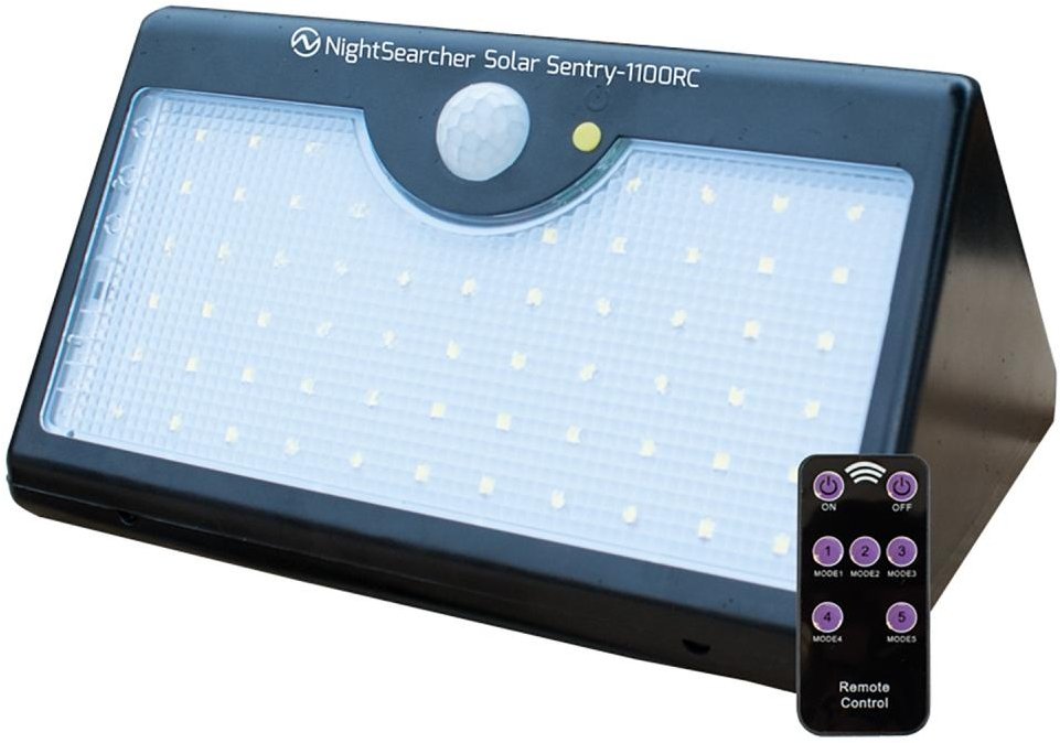 A 1100Lm Solar Powered (NightSearcher SolarSentry) Security Light
