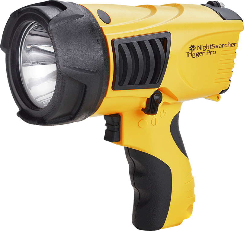 Rechargeable LED Searchlight by Nightsearcher (Trigger Pro Range)